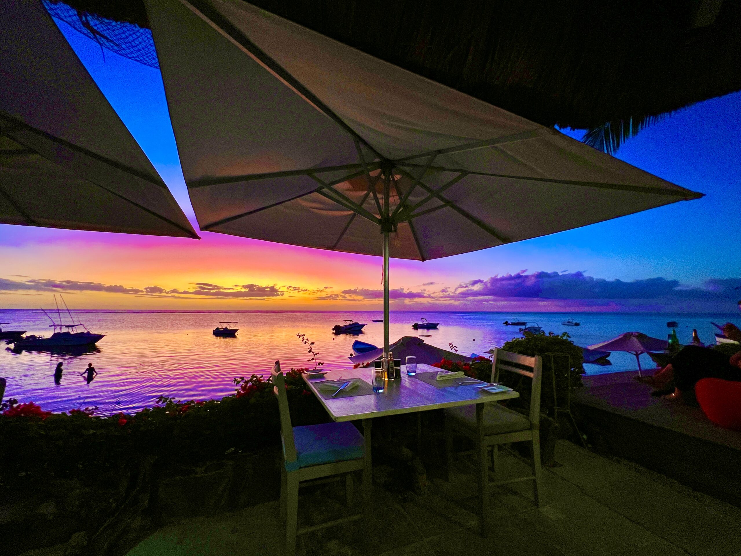 Dinner on La Preneuse Beach - The Bay Restaurant, Mauritius
